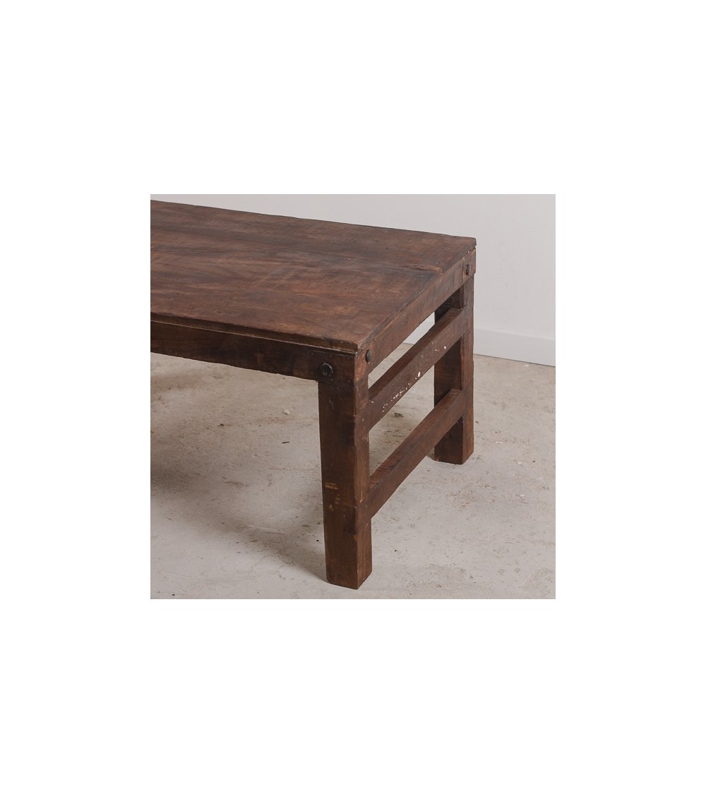 Table basse vintage bois|Intérieur créatif | Pièce unique